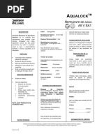 Aqualock 6000: Impermeabilizante Eficaz | PDF | Cepillo | Hormigón