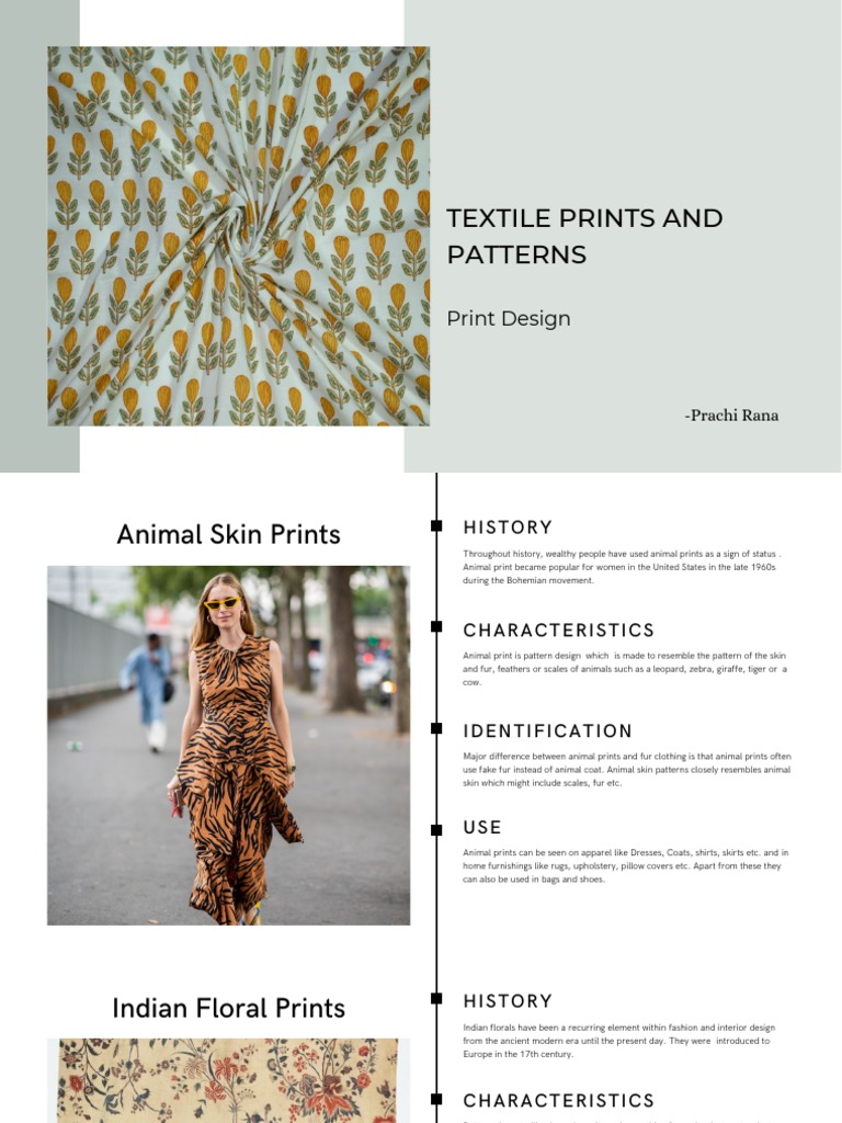 Textile Prints and patterns | PDF