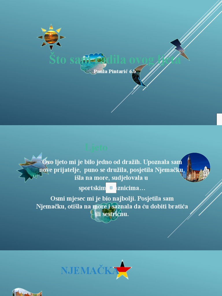 Što Sam Radila Ovog Ljeta | PDF