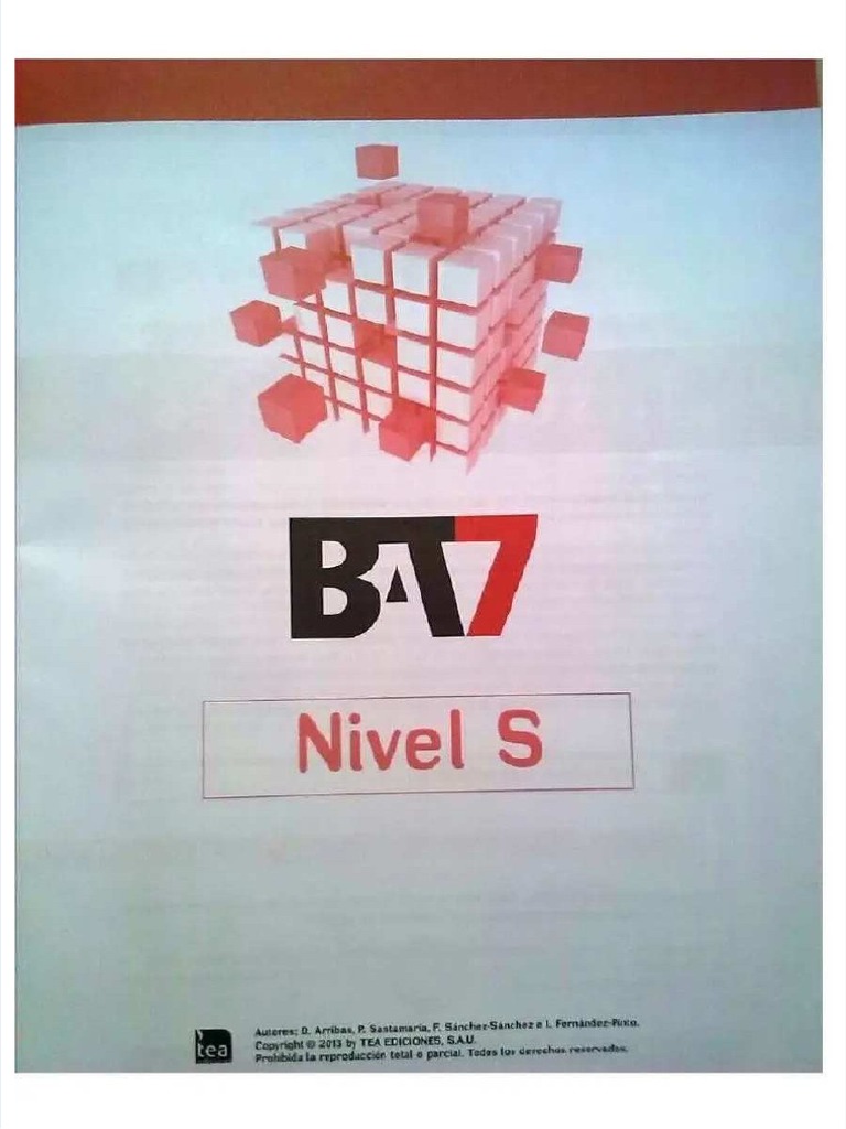 Cuadernillo Bat7 Nivel S Color | PDF