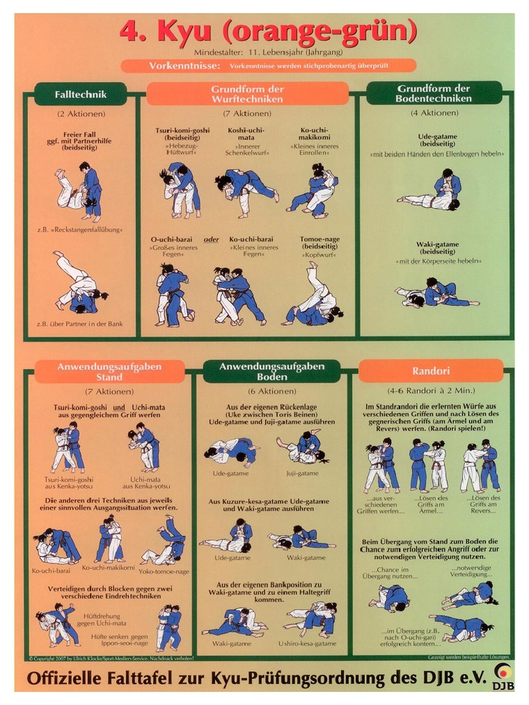 Judo-Kyu-Programm Poster A3 4.kyu | PDF