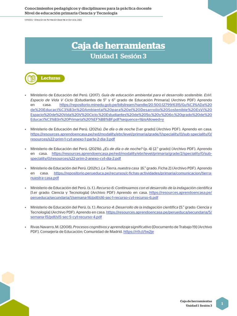 Sesión 3 - Caja de Herramientas | PDF | Ciencias sociales | Estudios de ...