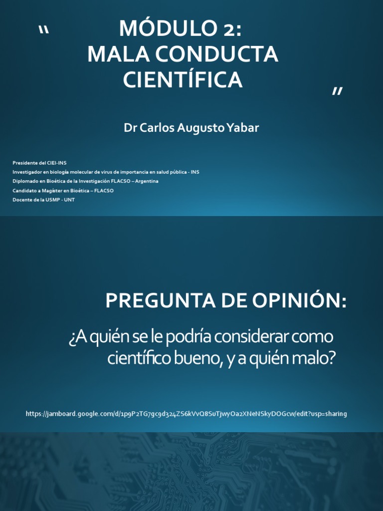 Mala Conducta Científica | PDF