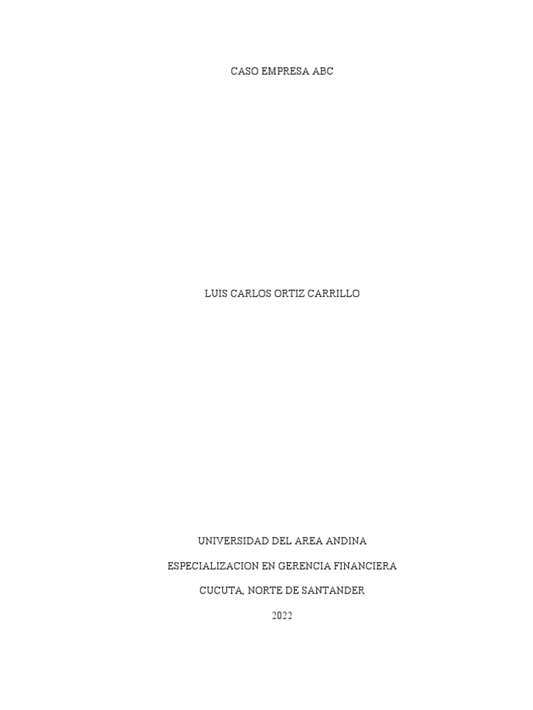 Actividad Eje 4 Caso Abc | PDF