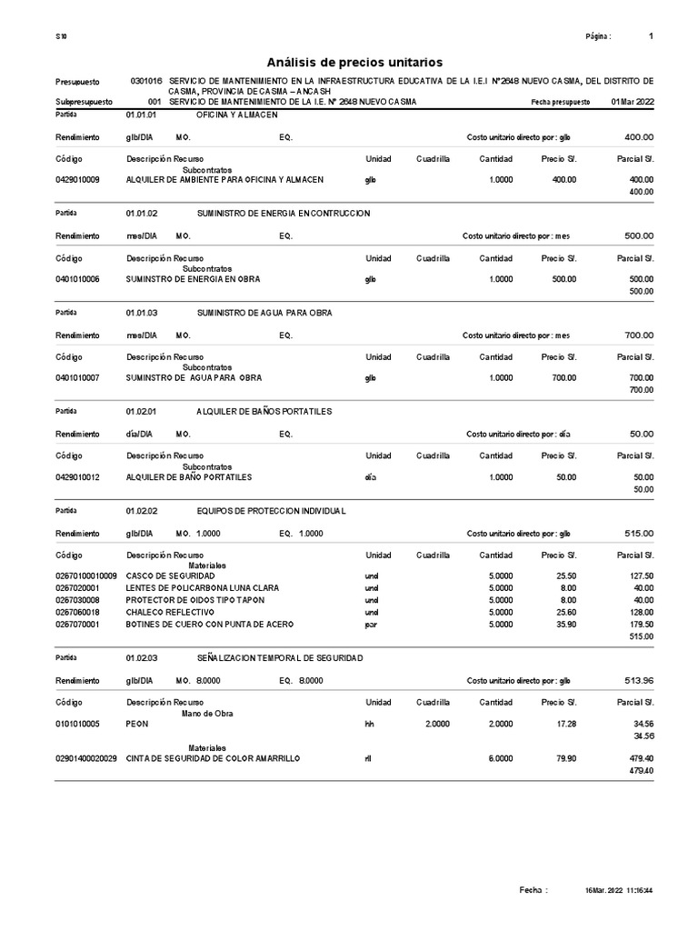 Apu-Nuevo Casma PDF | PDF