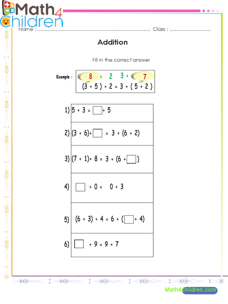 Addition and Balancing Equations 002 PDF | PDF