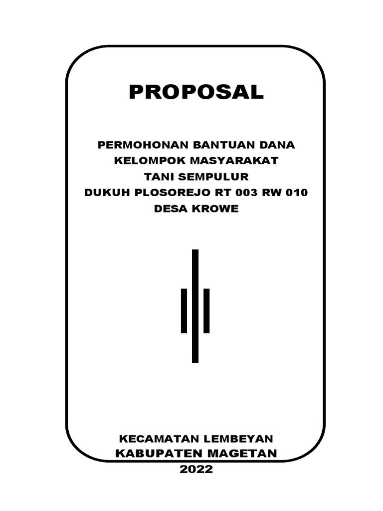 Proposal Bantuan Perbaikan Jembatan | PDF