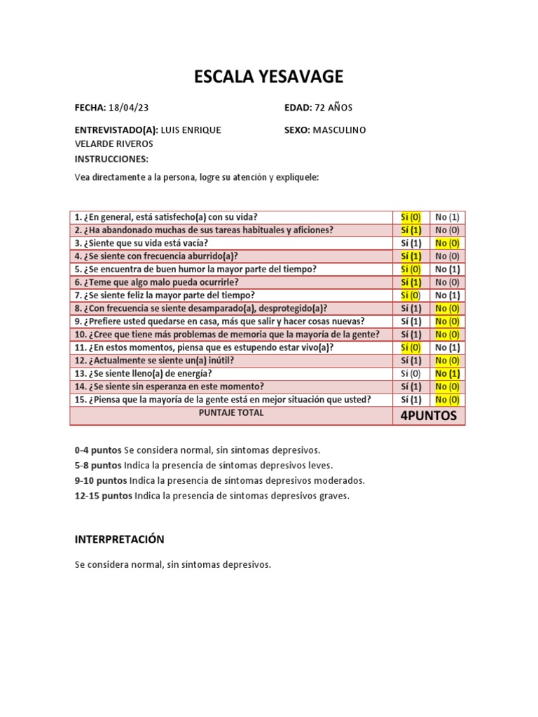 ESCALA YESAVAGE.pdf | PDF
