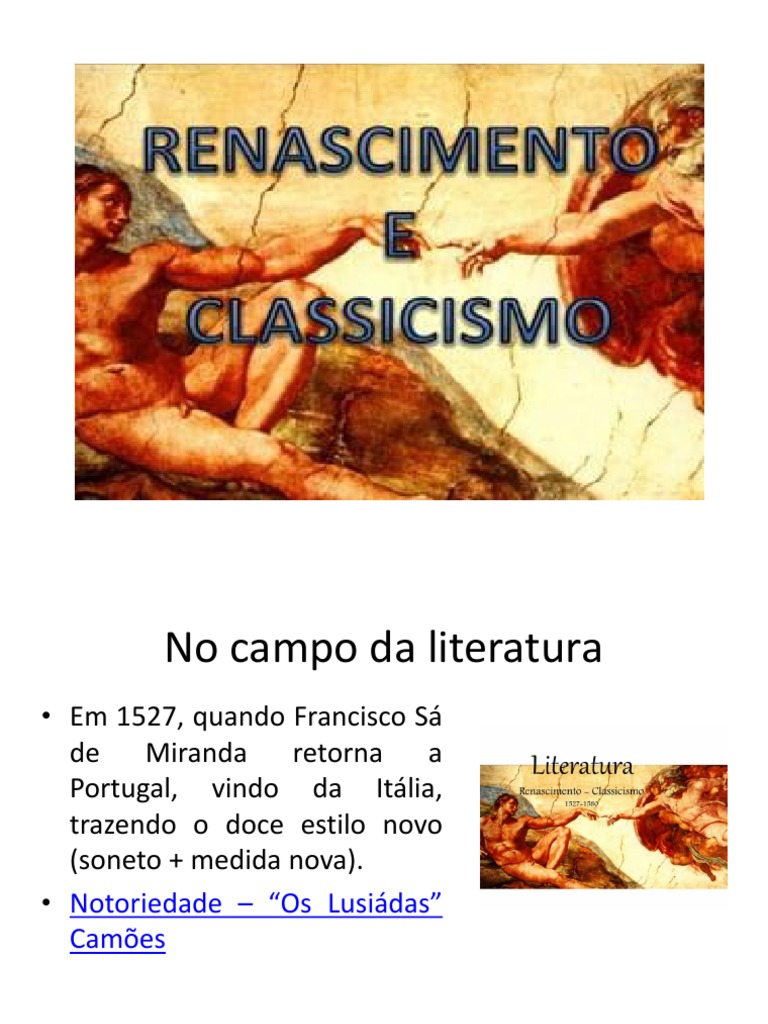 Slide classicismo Novo 2023 | PDF | Amor