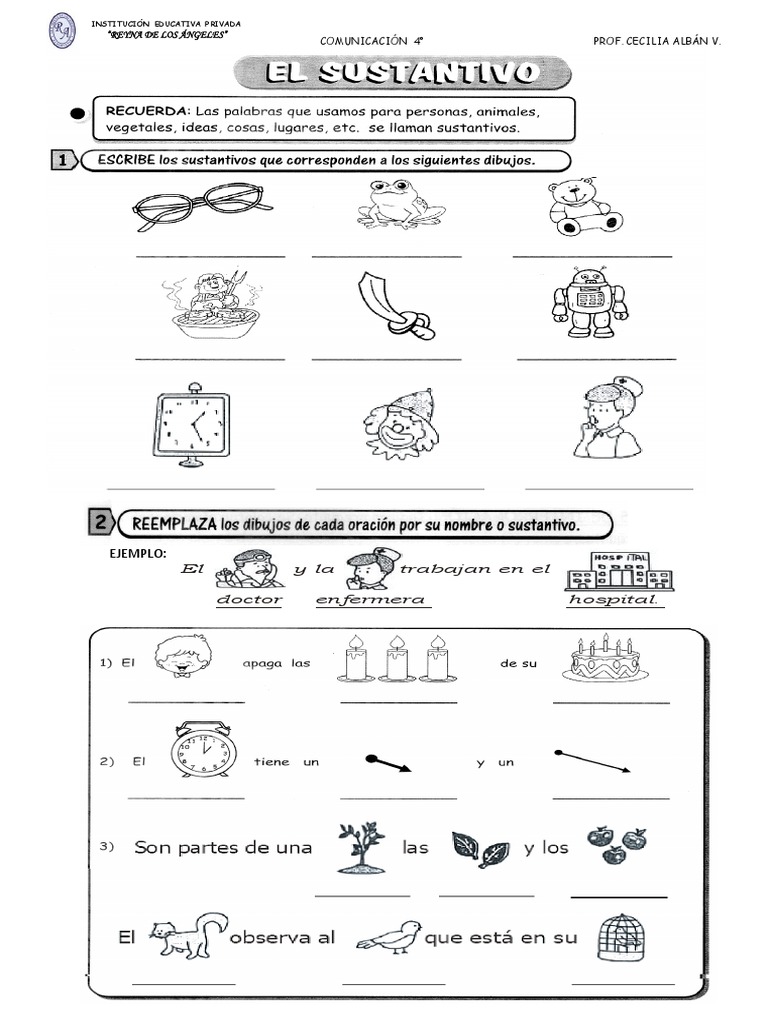 5 Practica El Sustantivo | PDF