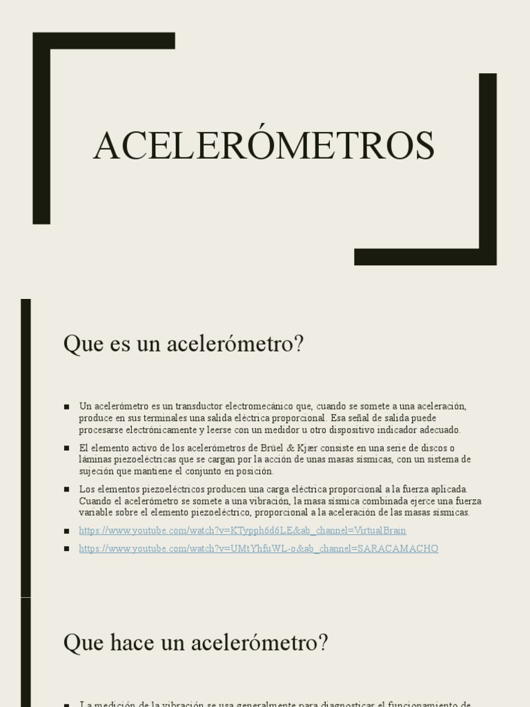 Acelerómetros | PDF