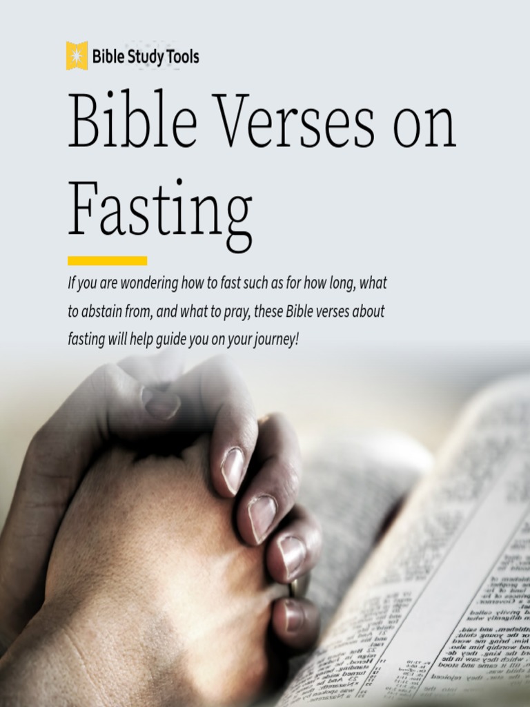 Bible Verses About Fasting | PDF