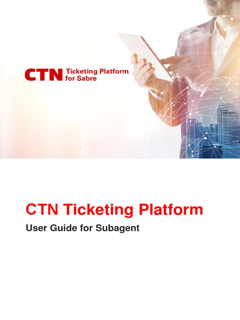 En CTN Ticketing Platform Quick Reference Guide PDF | PDF