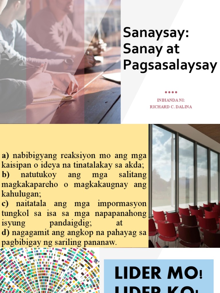 Q1 Lesson 3 Sanaysay | PDF