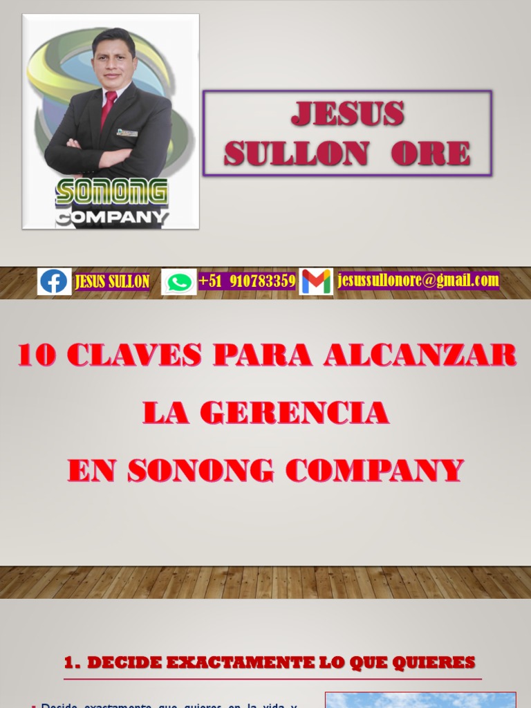 10 Clavez para Alcanzar La Gerencia en Sonong Company PDF | PDF ...