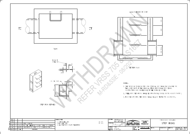 Standard Drawing 1041 Step Irons | PDF
