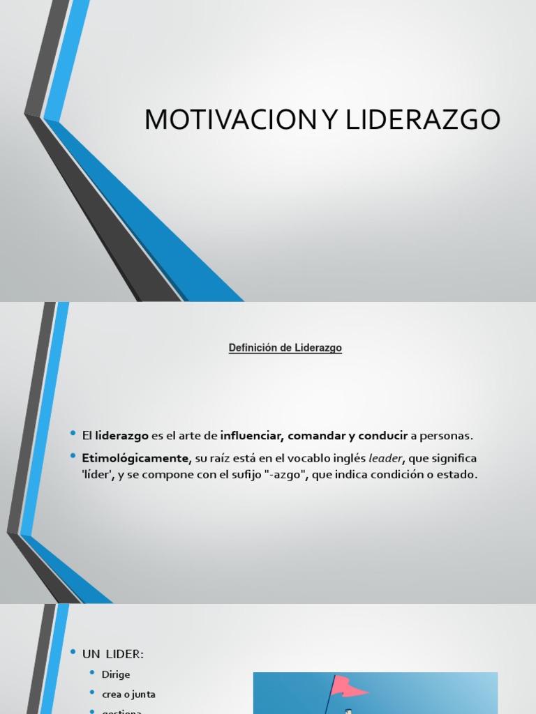 Liderazgo y Motivación Efectiva | PDF | Liderazgo | Motivación