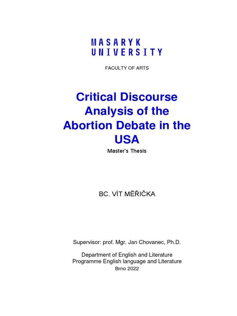 Meta discourse abortion analysis | PDF