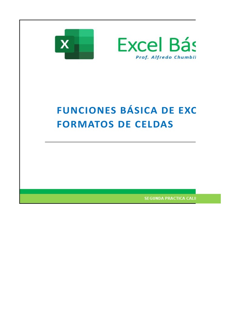 Funciones Basicas de Excel | PDF
