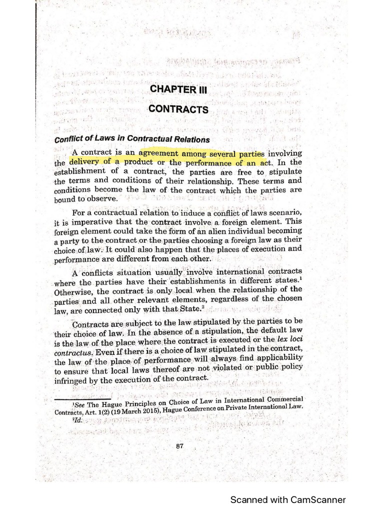 Conflict of Laws Chapter 3 | PDF
