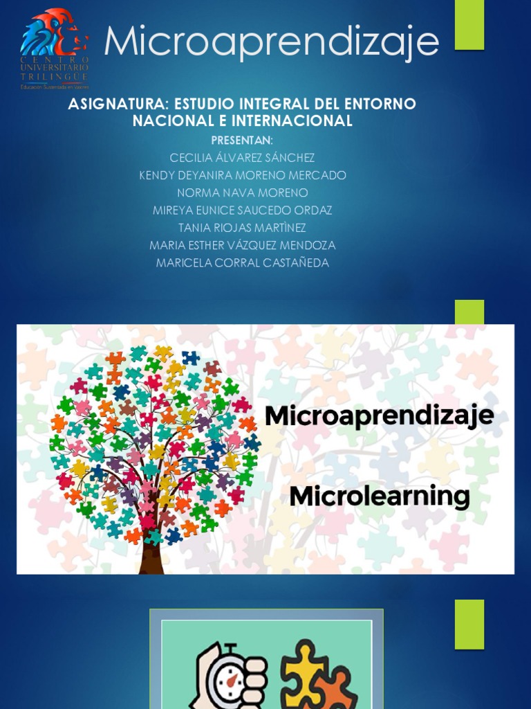 Presentación Microaprendizaje PDF | PDF
