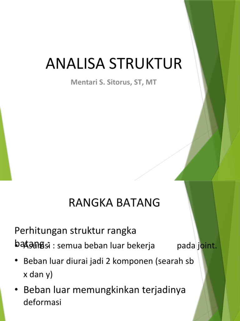 Pertemuan 5 - Analisa Struktur | PDF Pertemuan 5 - Analisa Struktur | PDF