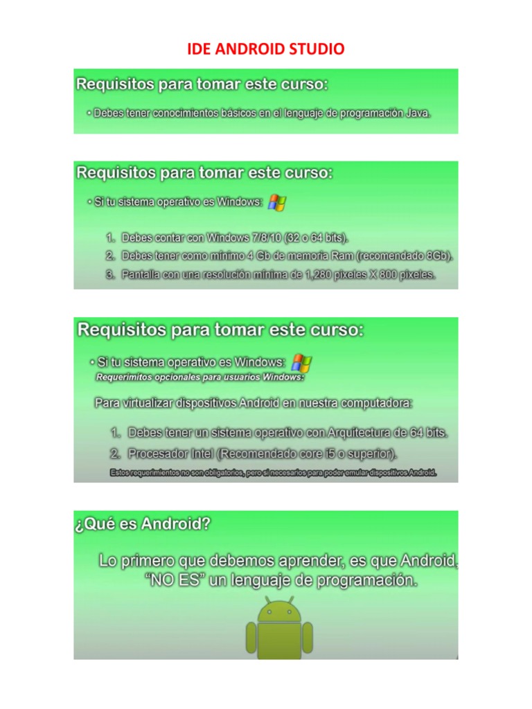 Guía de Instalación de Android Studio | PDF