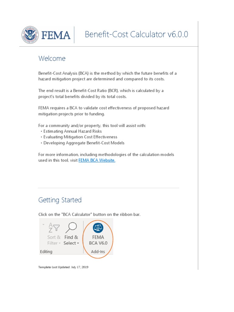 FEMA BCA Toolkit 6.0 Overview | PDF | Finance & Money Management