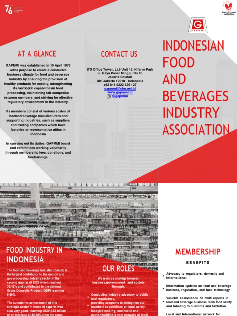 GAPMMI: Strengthening Indonesia's Food Industry | PDF