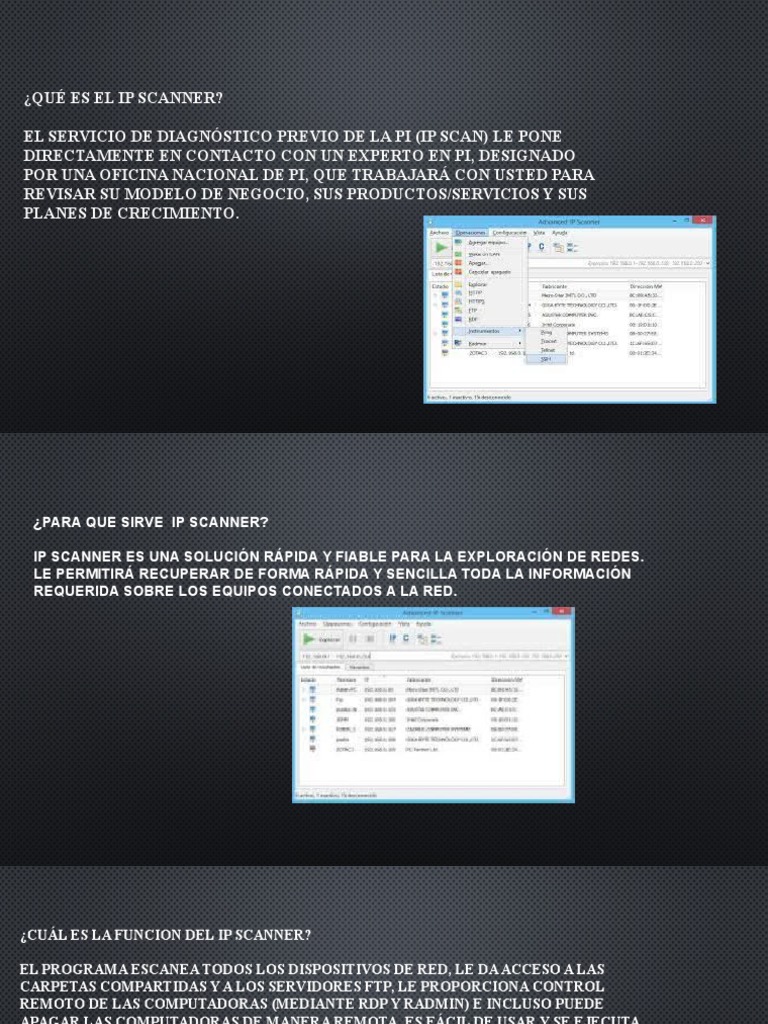 Explorando las funciones y usos del escaneo de IP | PDF