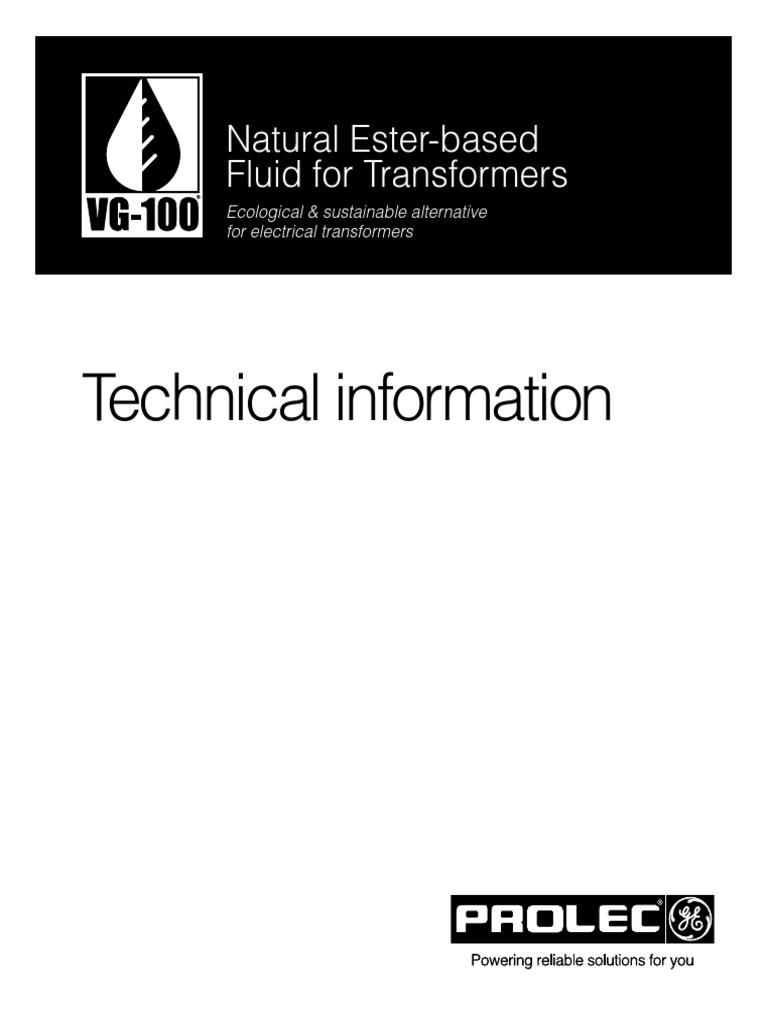 VG-100 Technical Information PDF | PDF