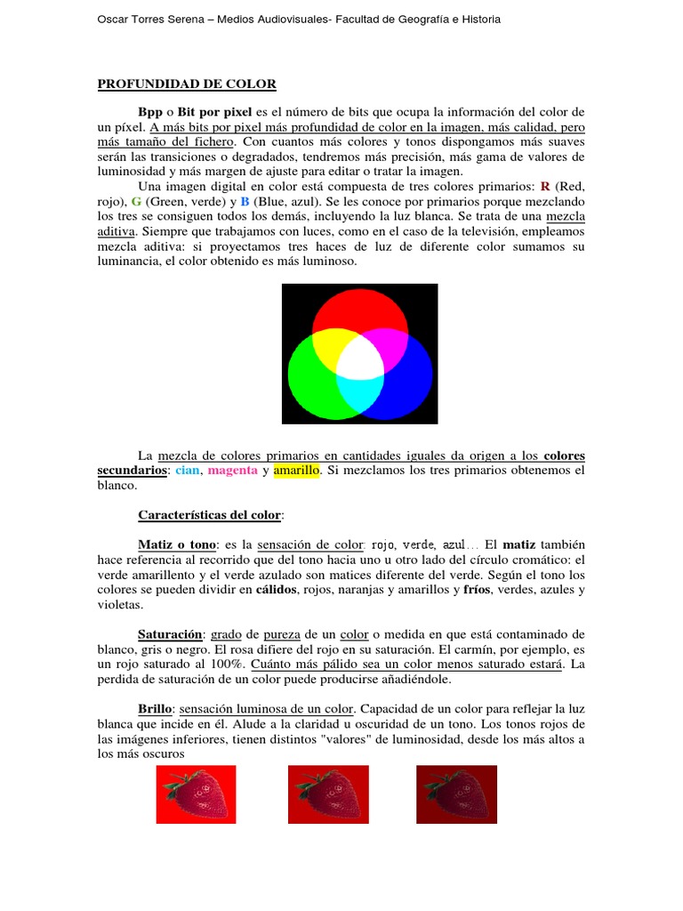 Profundidad de Color | PDF