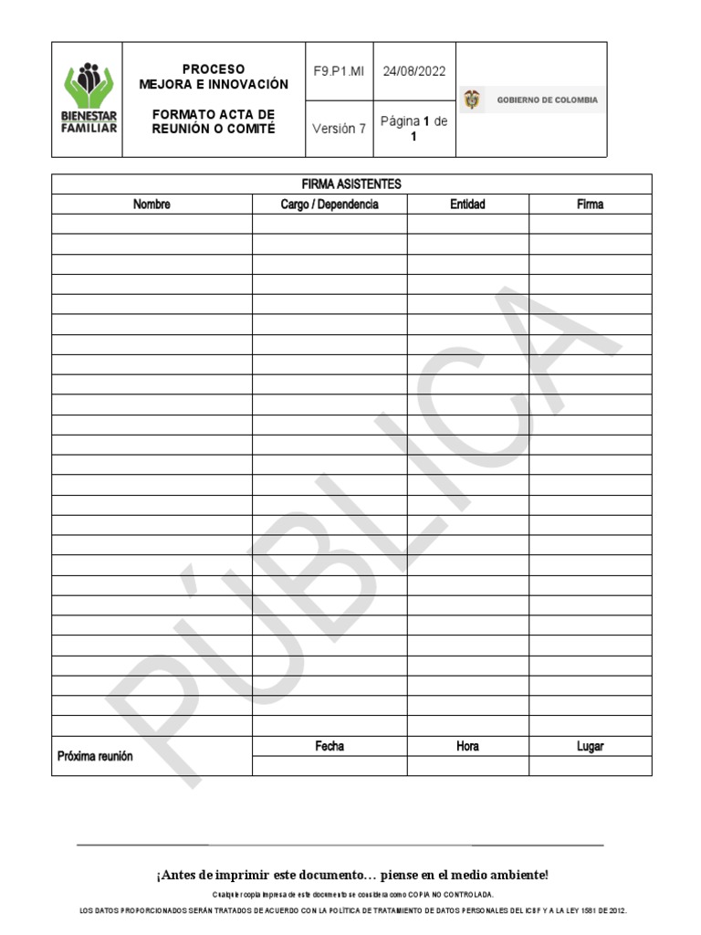 Listado Asistencias Icbf Actualizado | PDF