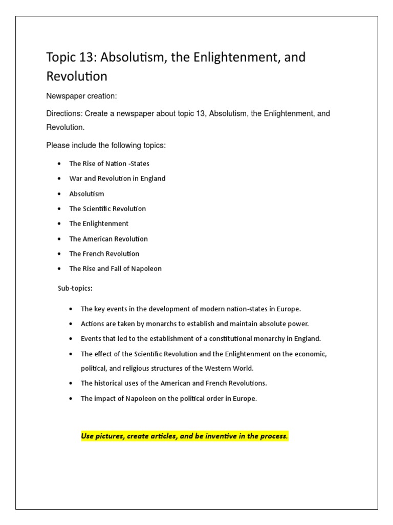 Newspaper Creation Topic 13 PDF | PDF