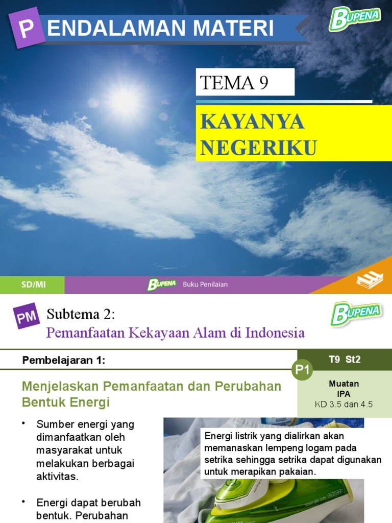 Media Mengajar Bupena 4D Tema 9 Subtema 2 | PDF