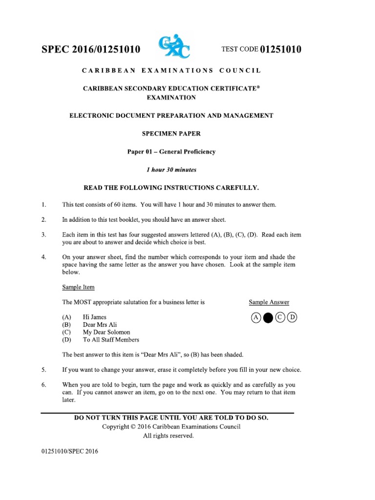 EDPM June P1 (2016) PDF | PDF