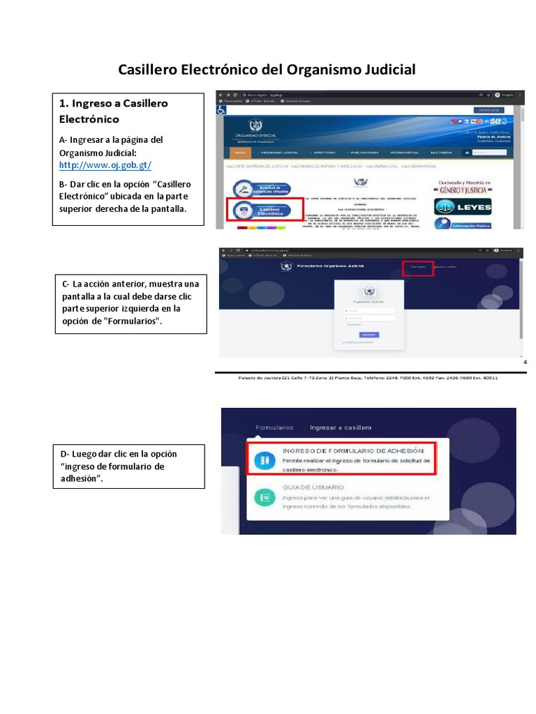 Casillero Electronico OJ | PDF