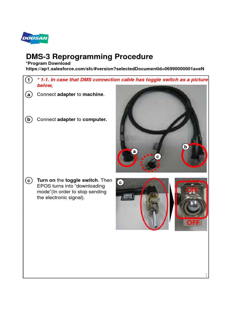 (approved)DMS-3 Reprograming.pdf | PDF | Switch | Point Of Sale
