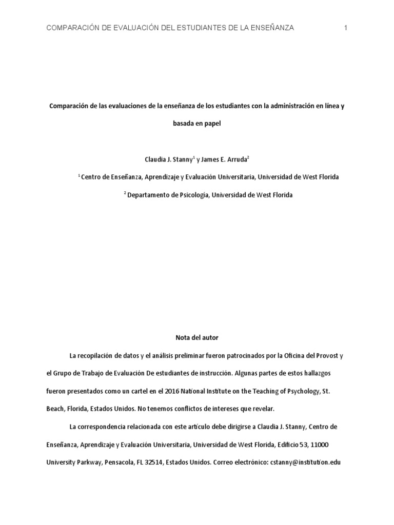 Documento Profesional Ejemplo | PDF | Enseñando | Evaluación