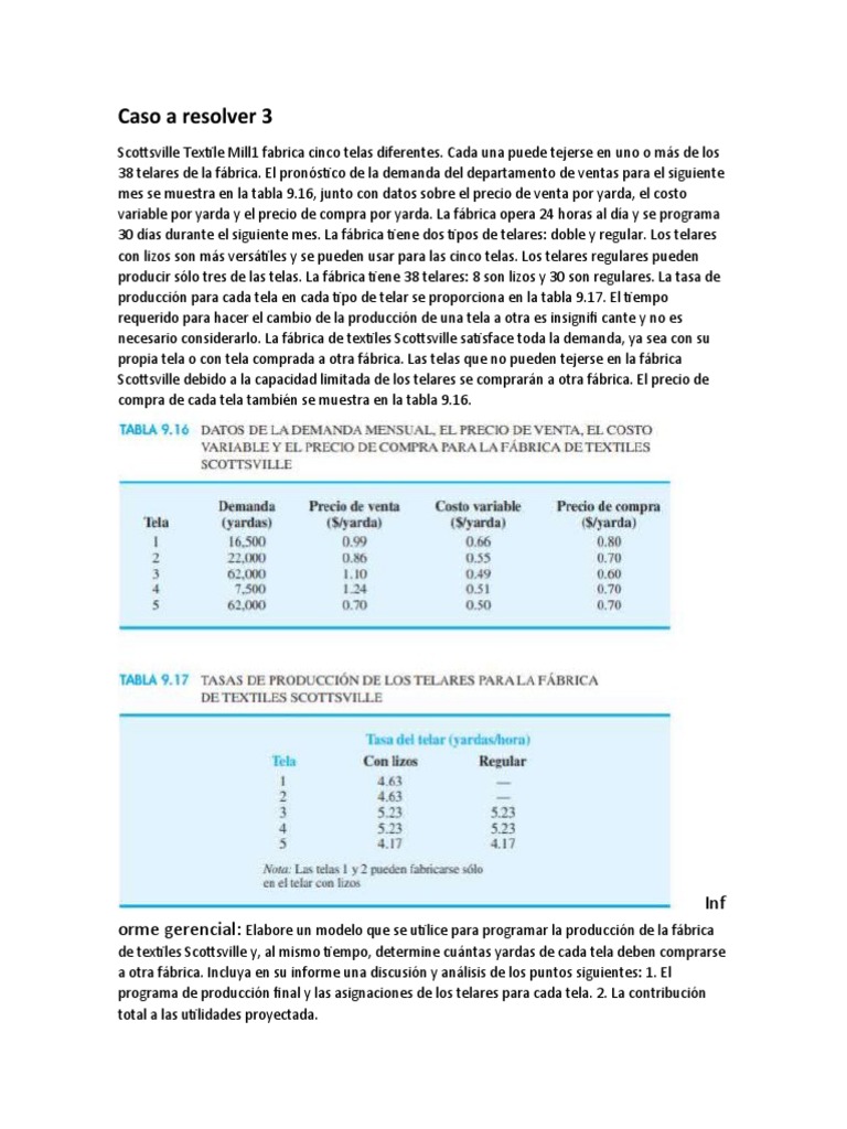 Caso A Resolver 3 | PDF