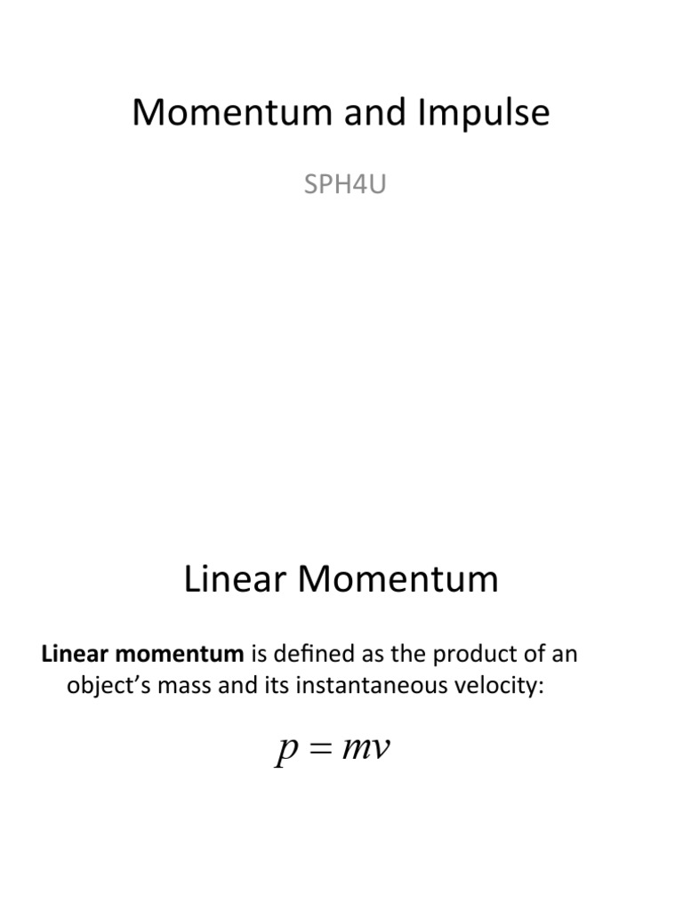 GR 12 Physics Momentum-And-Impulse (Worksheet) | PDF