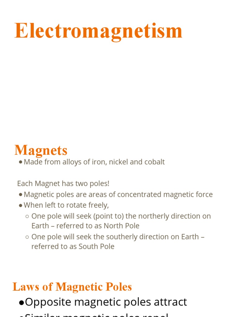 Understanding Electromagnetism Basics | PDF | Magnet | Ferromagnetism