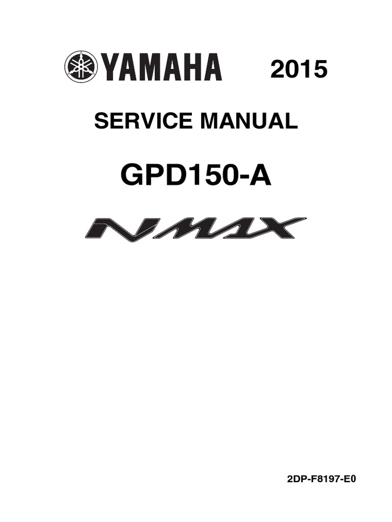 Yamaha Nmax Service Manual (ENglish) Panduan Reparasi | PDF | Sistem ...