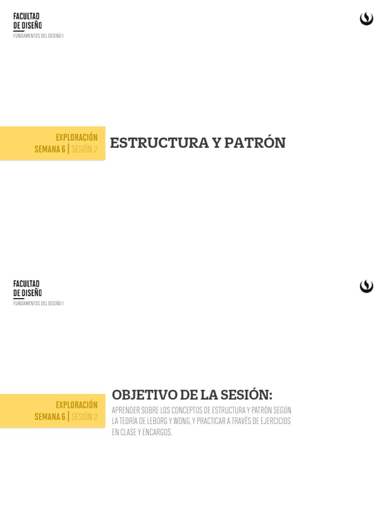 DS01 - Semana 6 - Sesión 2 - Estructura y Patrón PDF | PDF