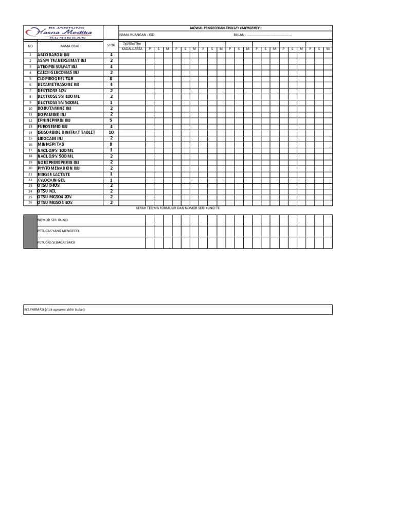 Form Ceklis All (Seragam) | PDF