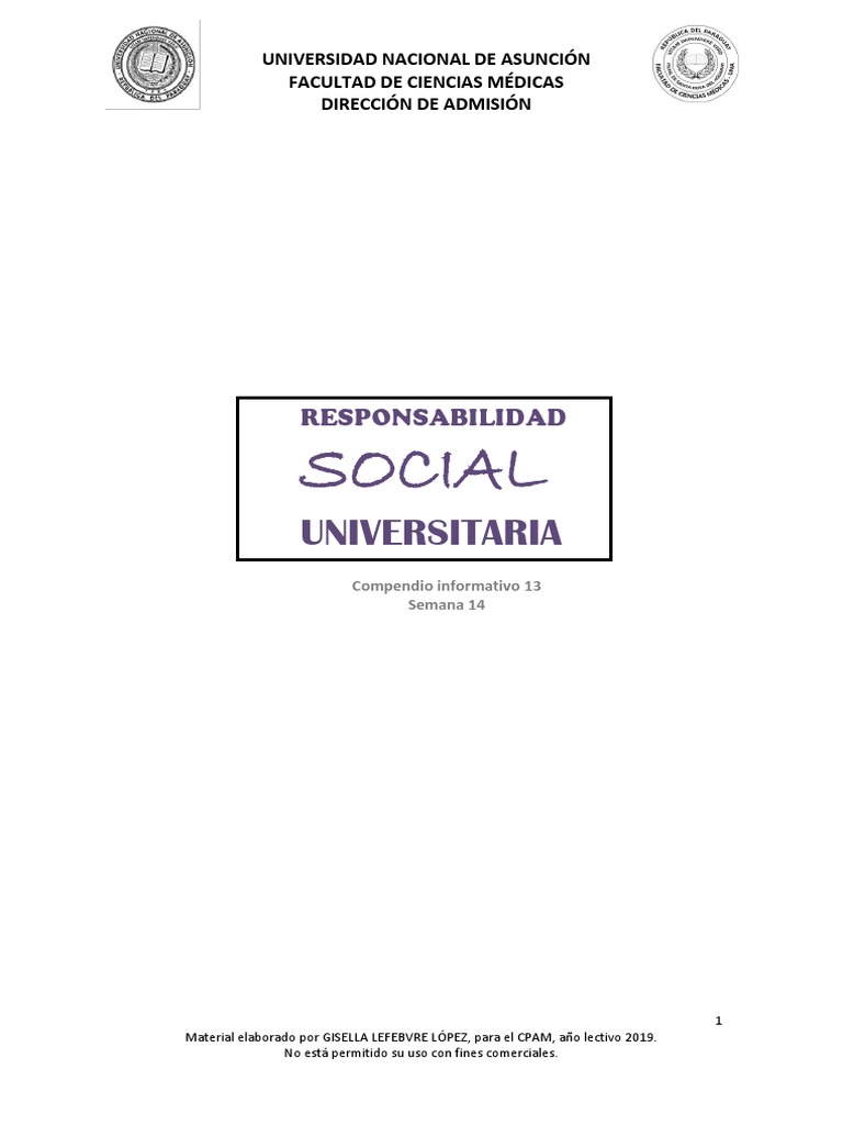 Compendio 13 RSU PDF | PDF | Conocimiento | Comunicación