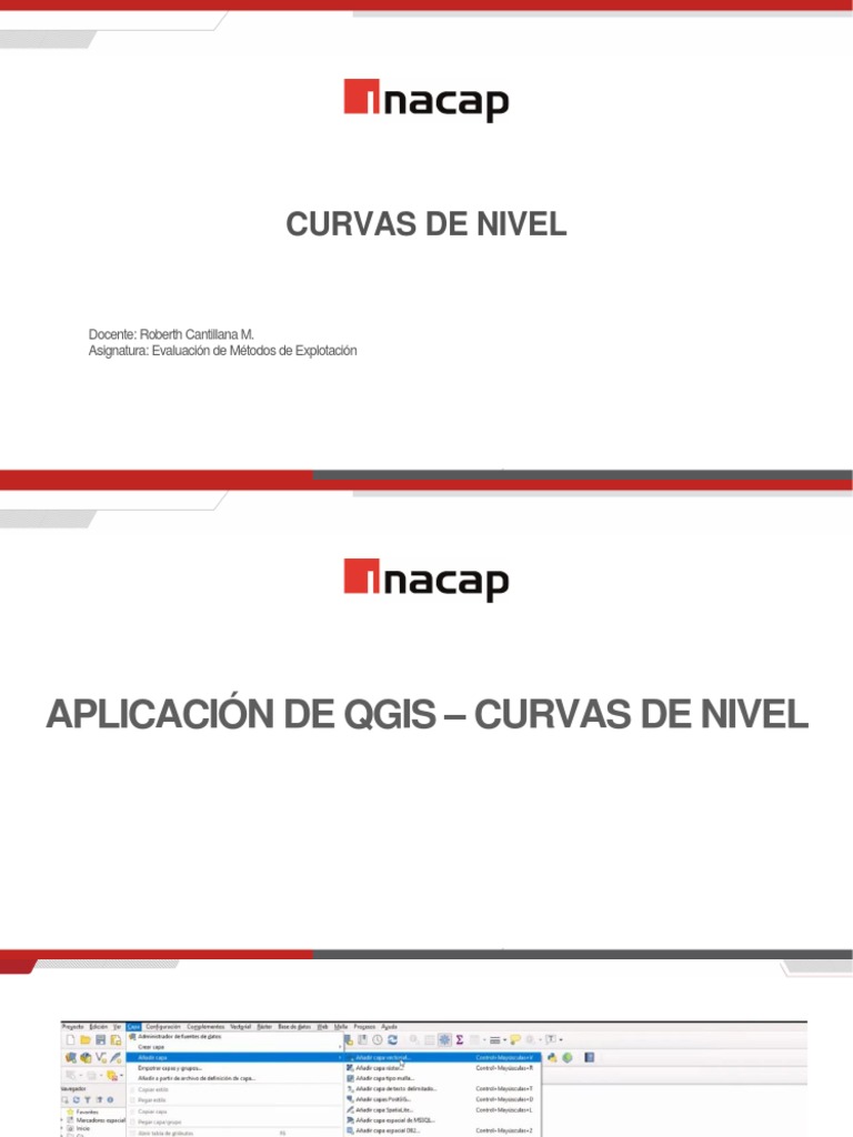 Creación de Curvas de Nivel - QGIS | PDF