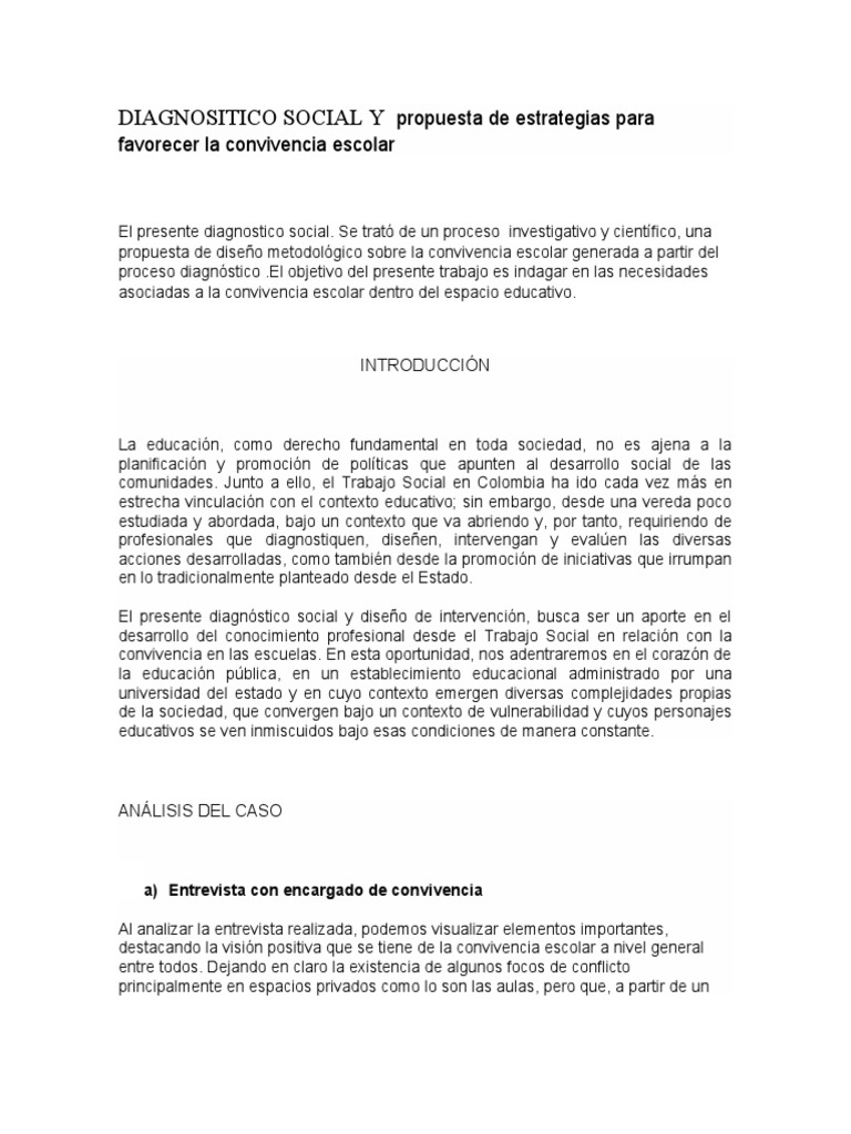 Diagnostico Social | PDF