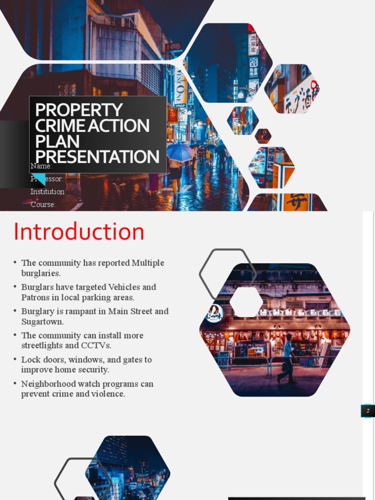 Property Crime Action Plan Presentation | PDF