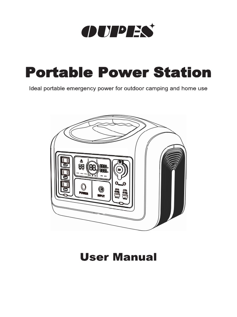 Portable Power Station User Guide | PDF